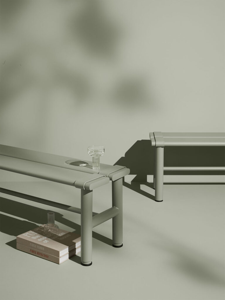 Bench & table designed for both indoor and outdoor | PARKER